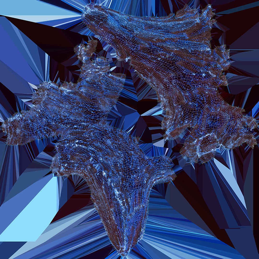 3D Blue Titanium Aura 02 Model - TurboSquid 2350121