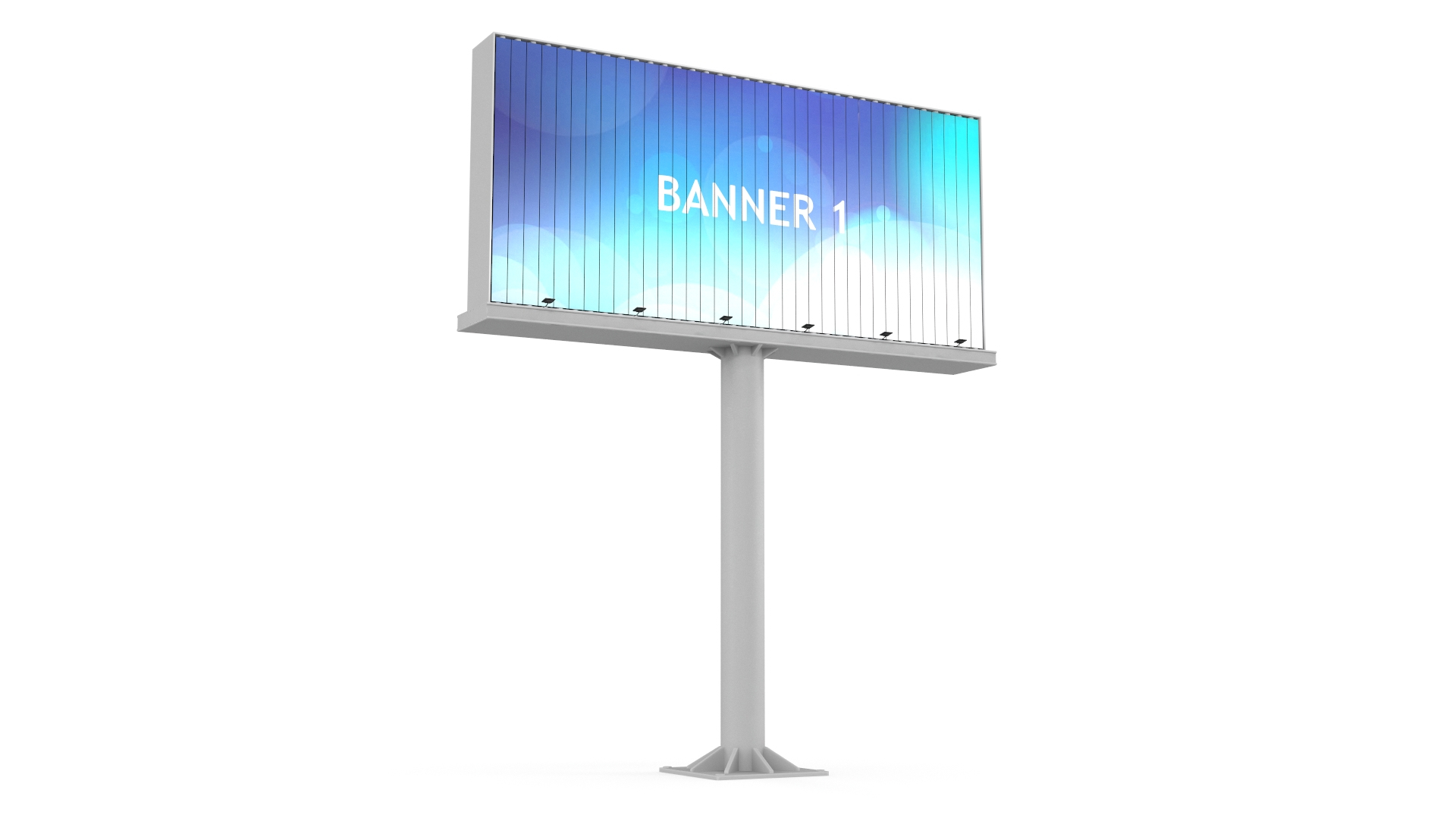 3D Billboard Three Rotating Banners model - TurboSquid 1781703