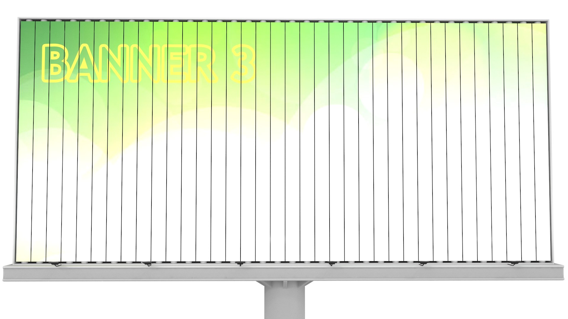 3D Billboard Three Rotating Banners model - TurboSquid 1781703