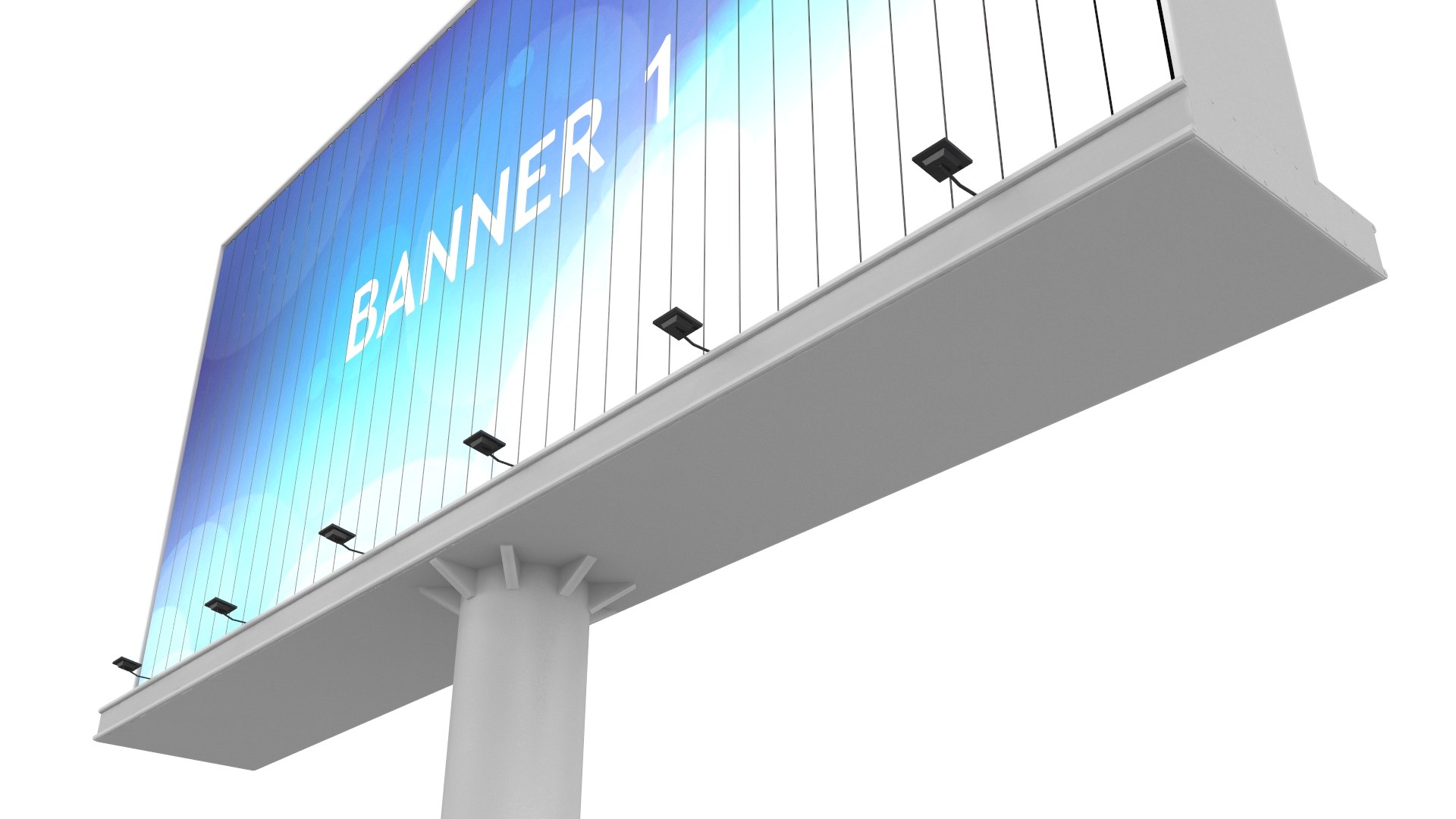 3D Billboard Three Rotating Banners Model - TurboSquid 1781703