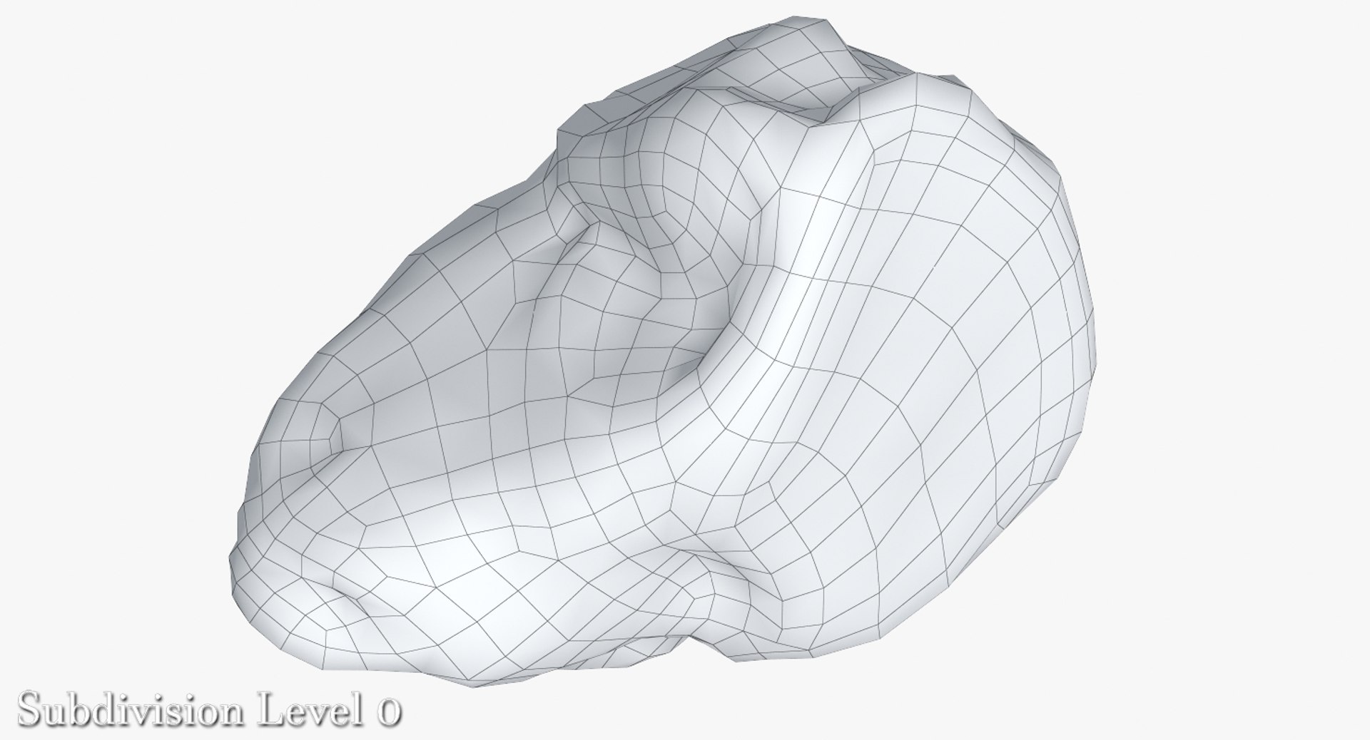 3d small stone model