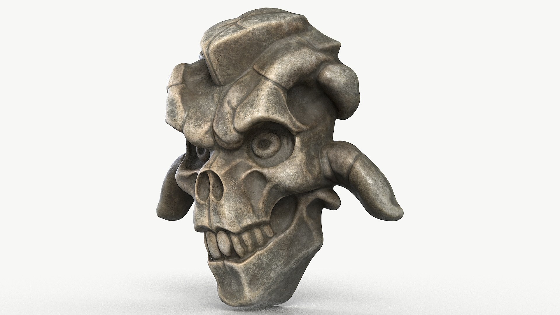 3D Skull 42 Textured - TurboSquid 2307773