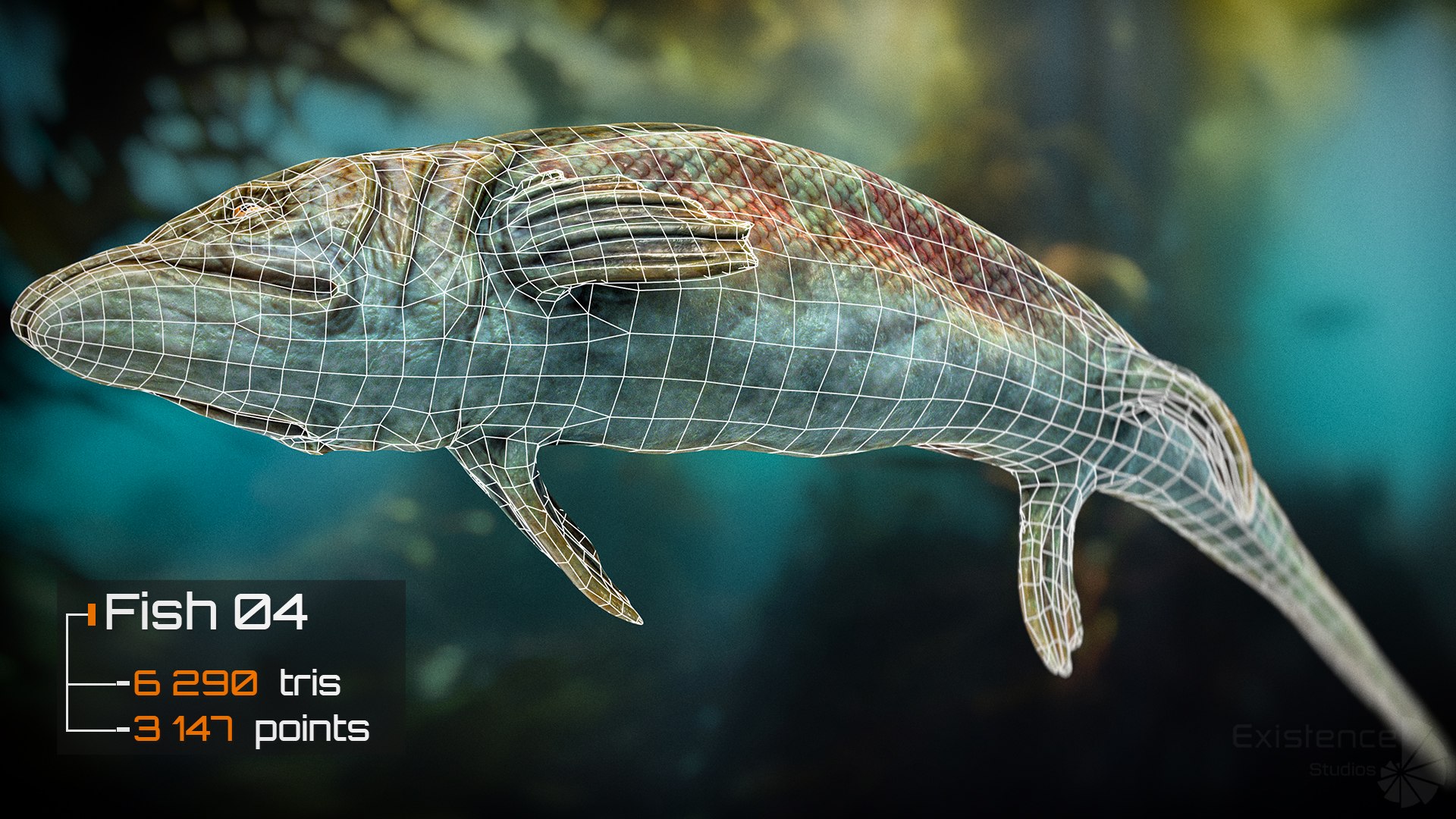 3D Fantasy Fish 04 - Aqua Life - Underwater Creature - 31 - TurboSquid ...