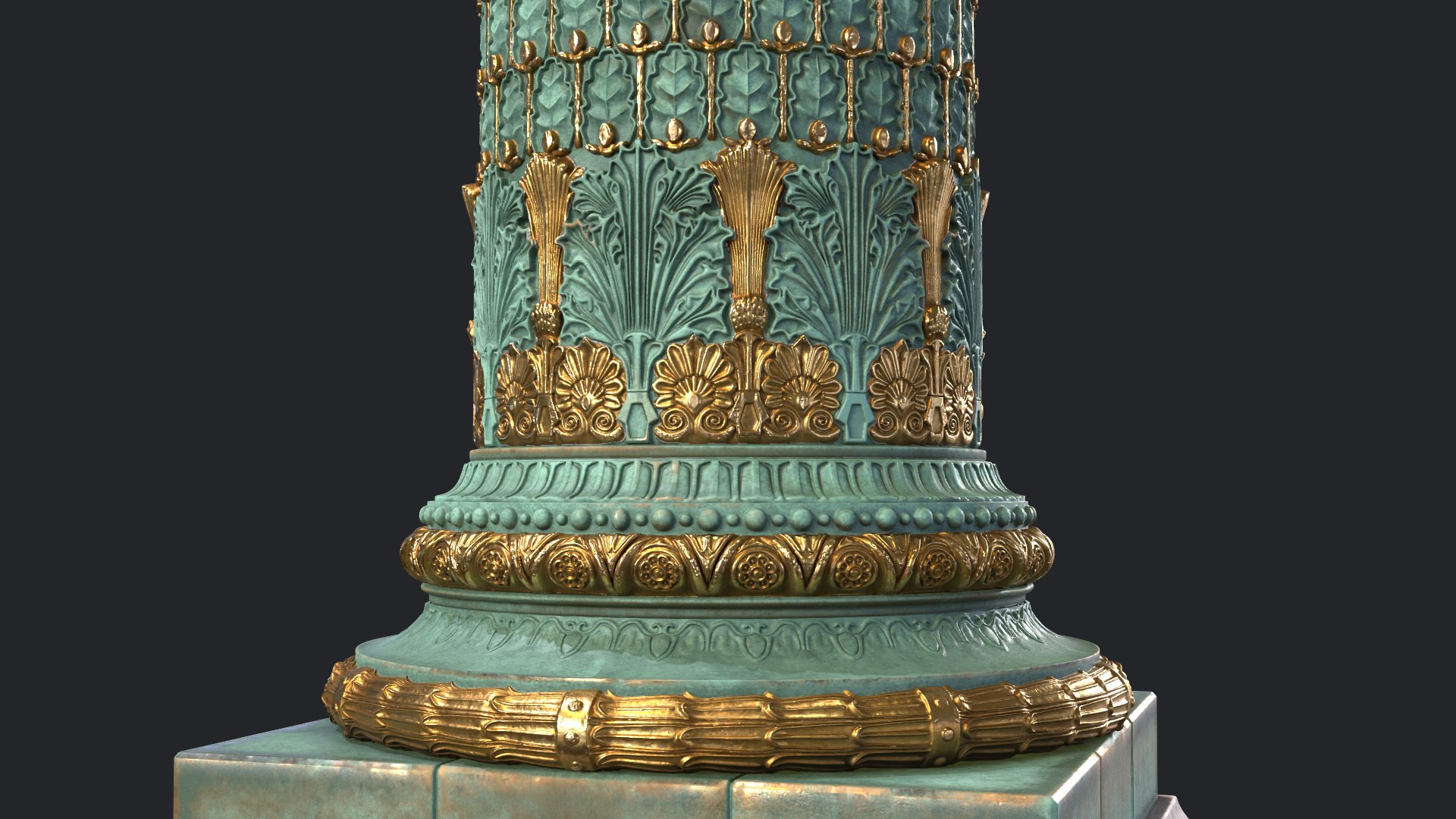 3D Model Street Lamp Columna Rostrata - TurboSquid 2105359