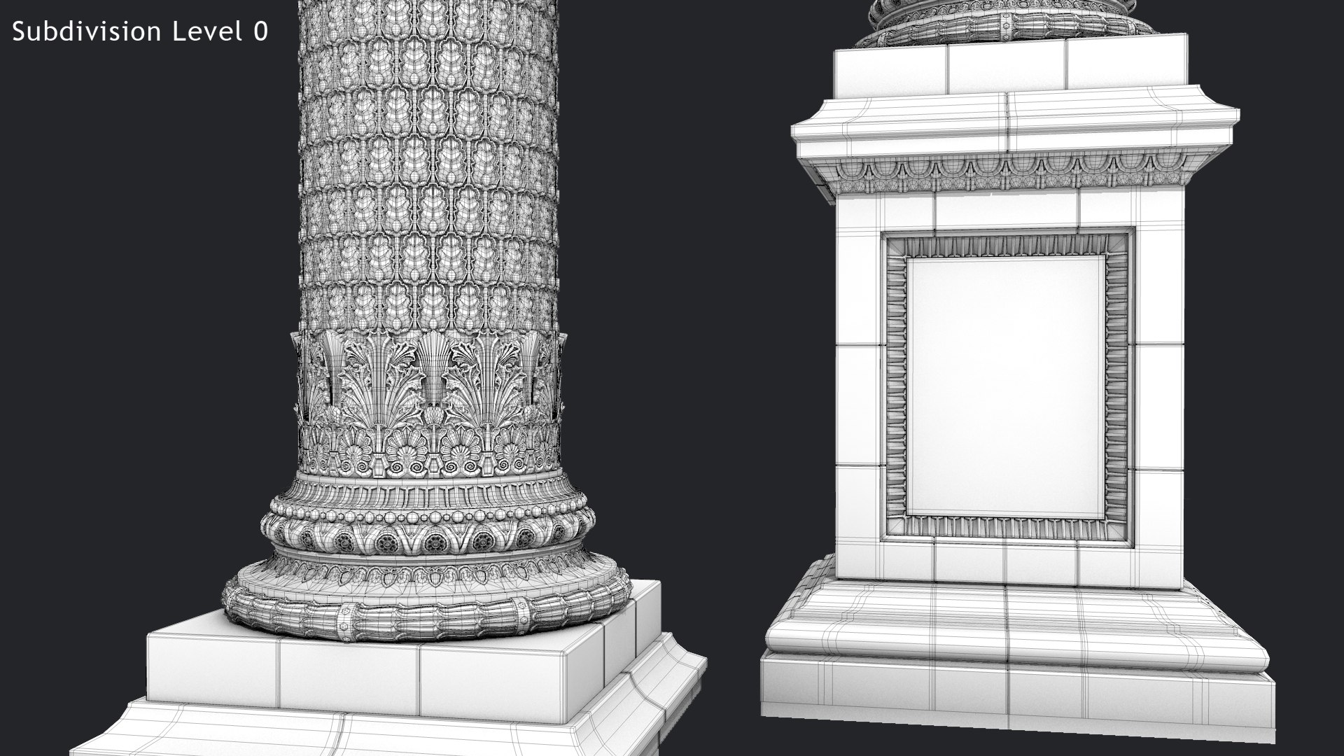 3D Model Street Lamp Columna Rostrata - TurboSquid 2105359