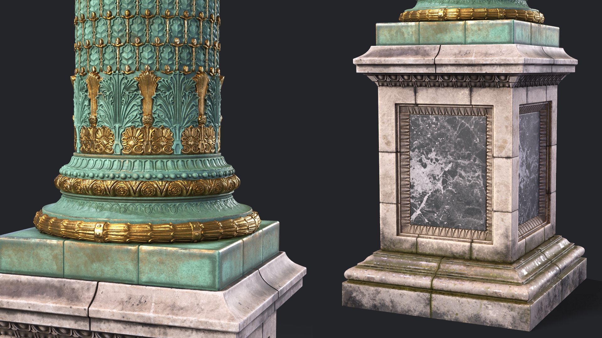 3D Model Street Lamp Columna Rostrata - TurboSquid 2105359