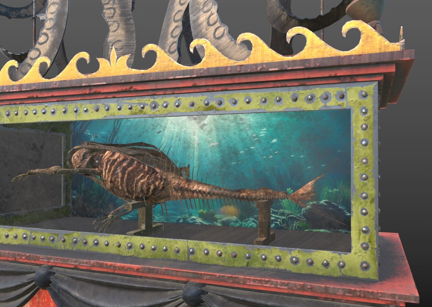 Mermaid Exhibition Stand 3D Model - TurboSquid 2121054