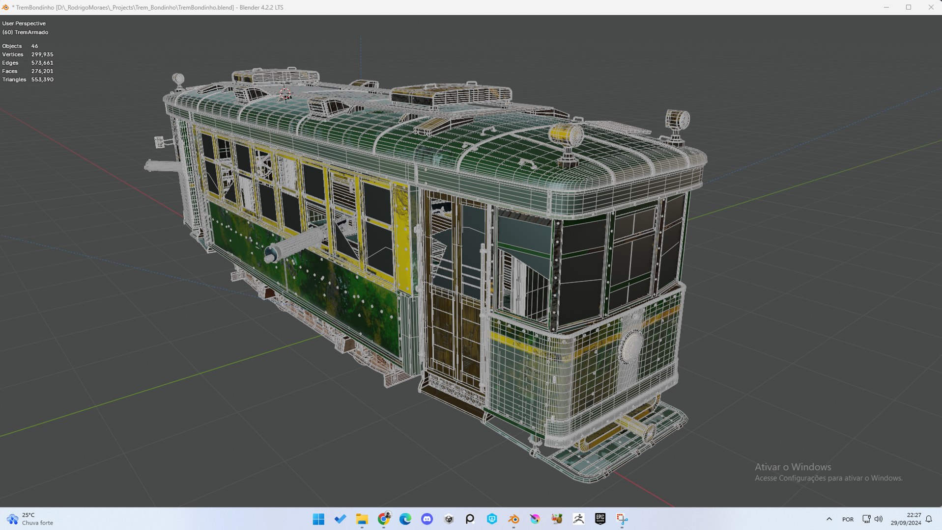 Train Cable Car Rail Rail Vehicle 3D Model - TurboSquid 2286649