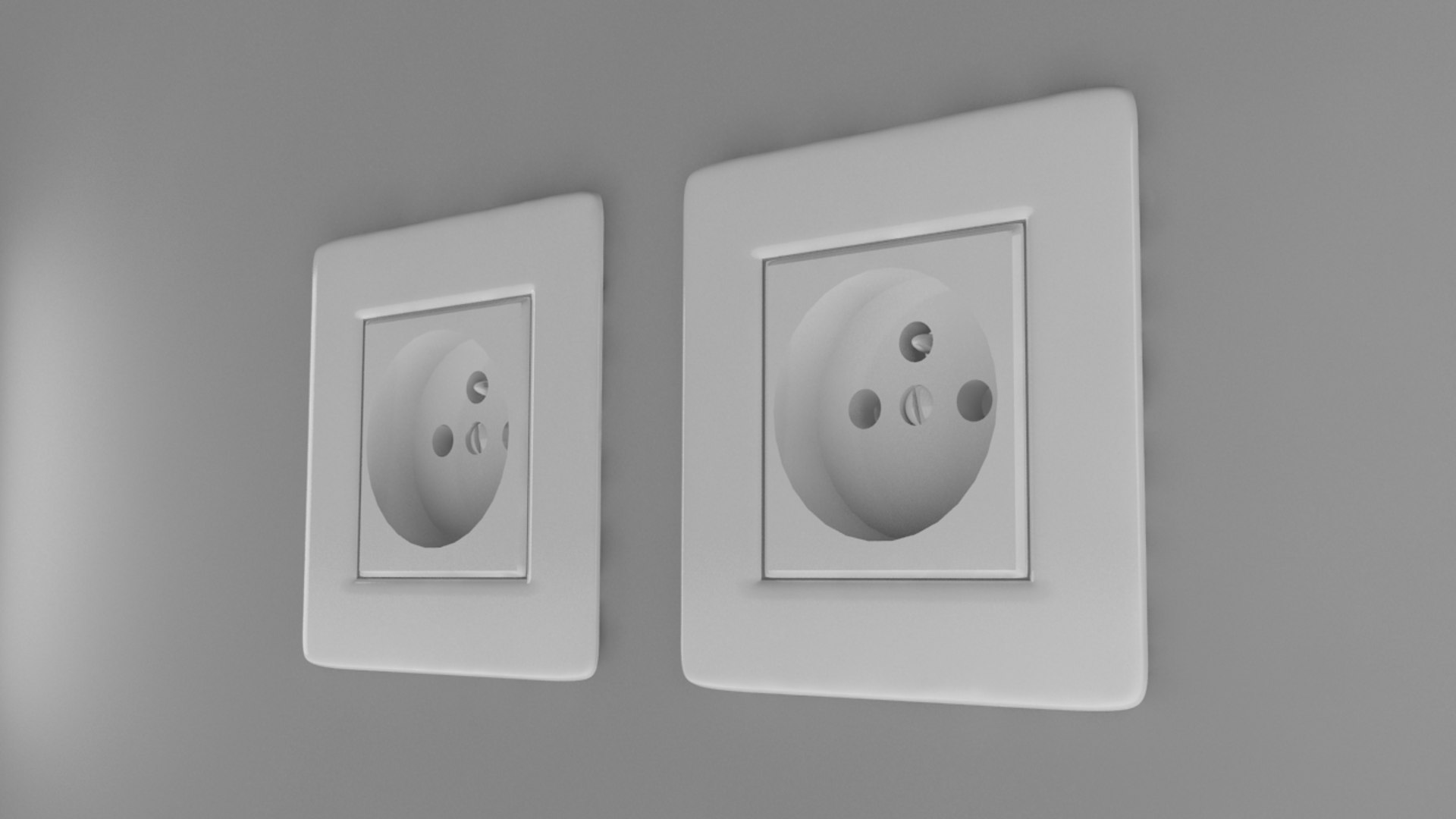 3d Model Power Outlet V1 C
