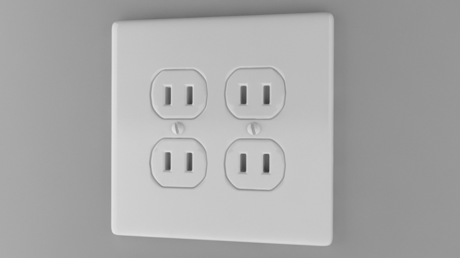 3d Model Power Outlet V1 C