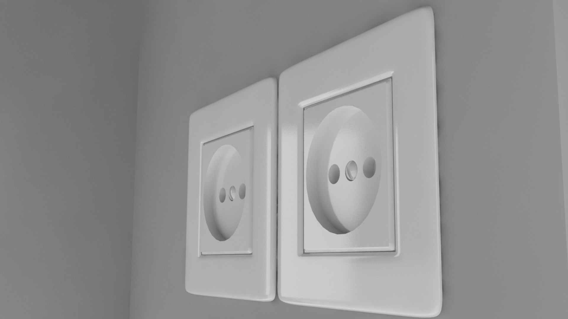 3d Model Power Outlet V1 C