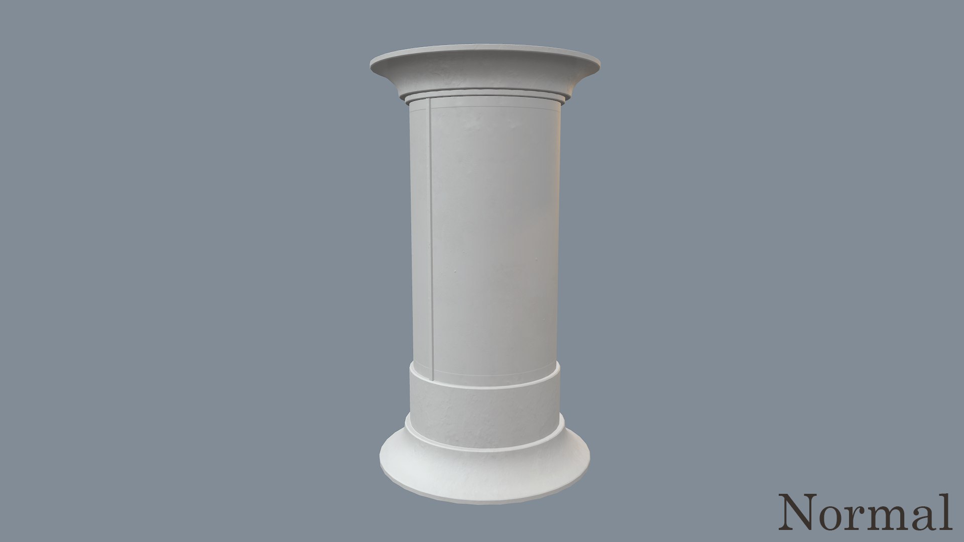 3d Weathering Advertising Column Pbr Model