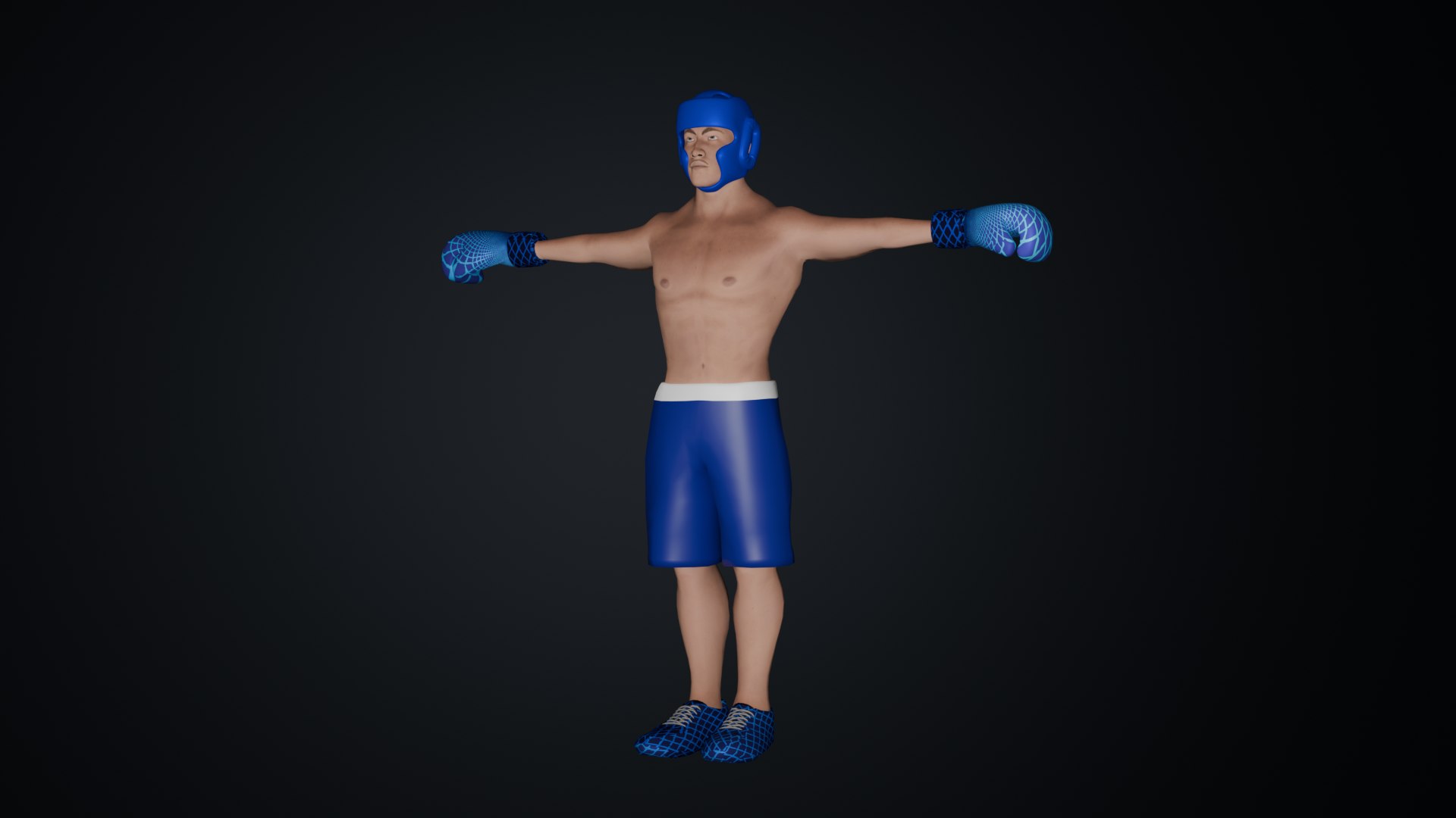 3D Game Ready Boxer 3D Model Fully Rigged For Unity Unreal - TurboSquid ...