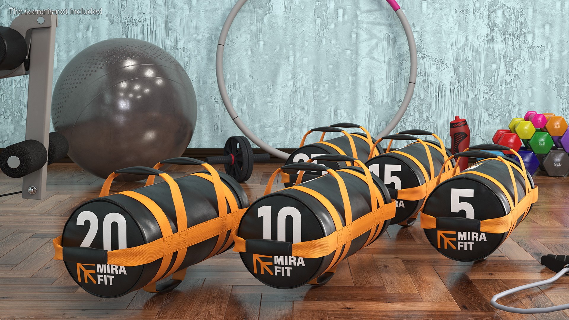 Mirafit Gym Power Bags Set 3D Model - TurboSquid 1957238