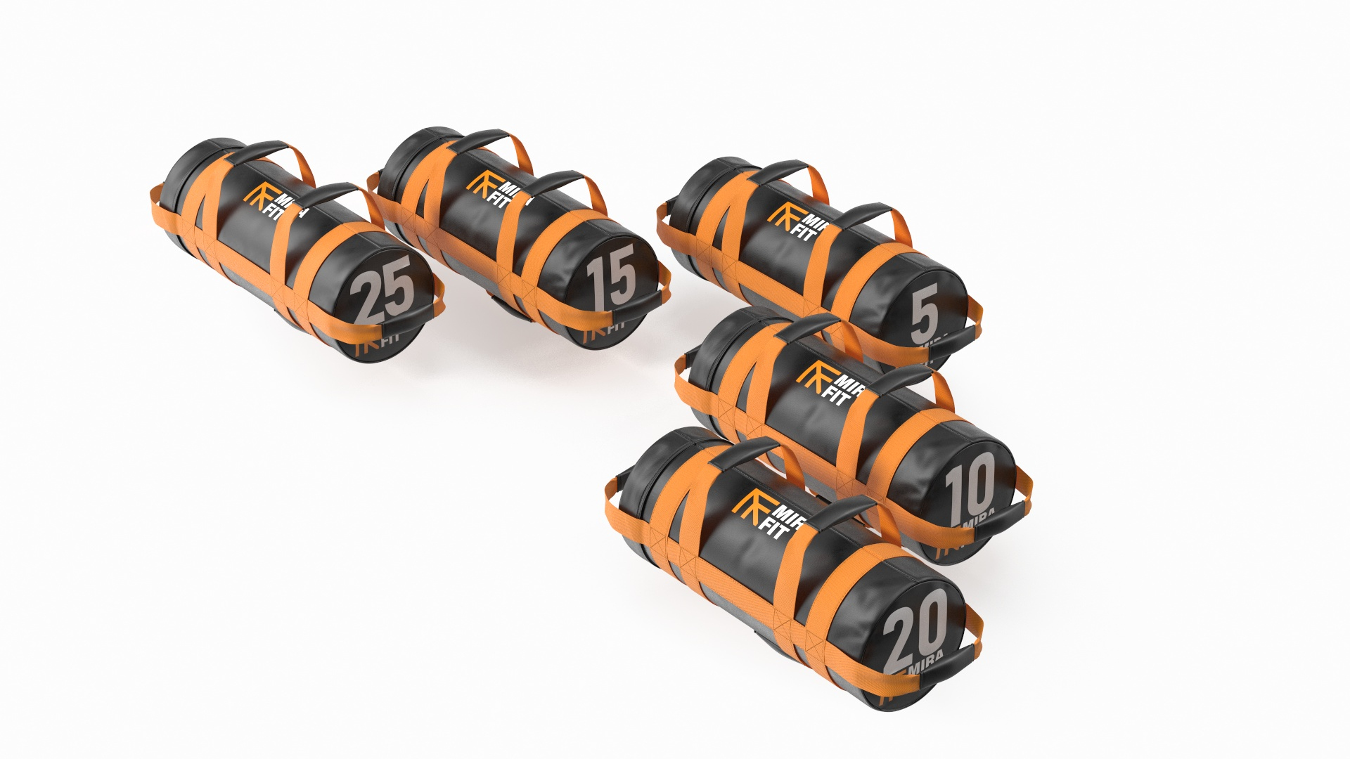 Mirafit Gym Power Bags Set 3D Model - TurboSquid 1957238