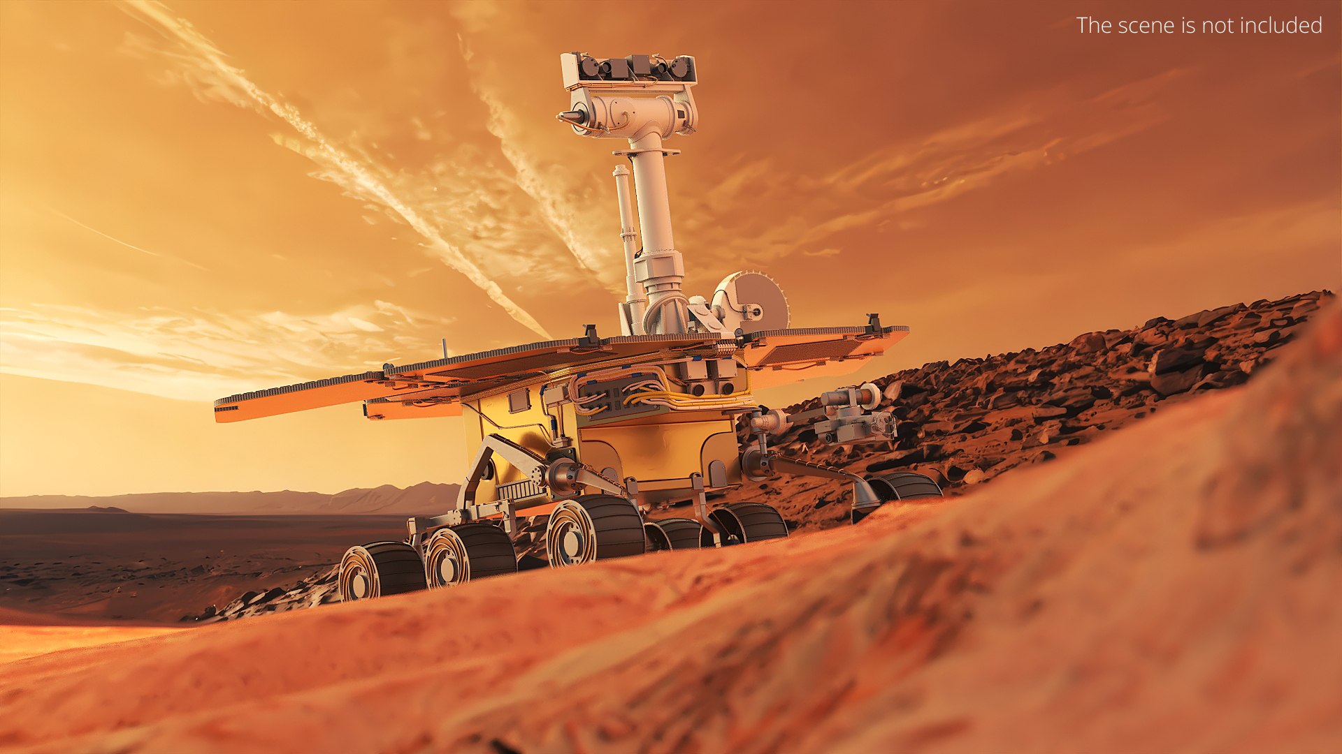 3D Mars Rover For Terrain Exploration Rigged - TurboSquid 2494977