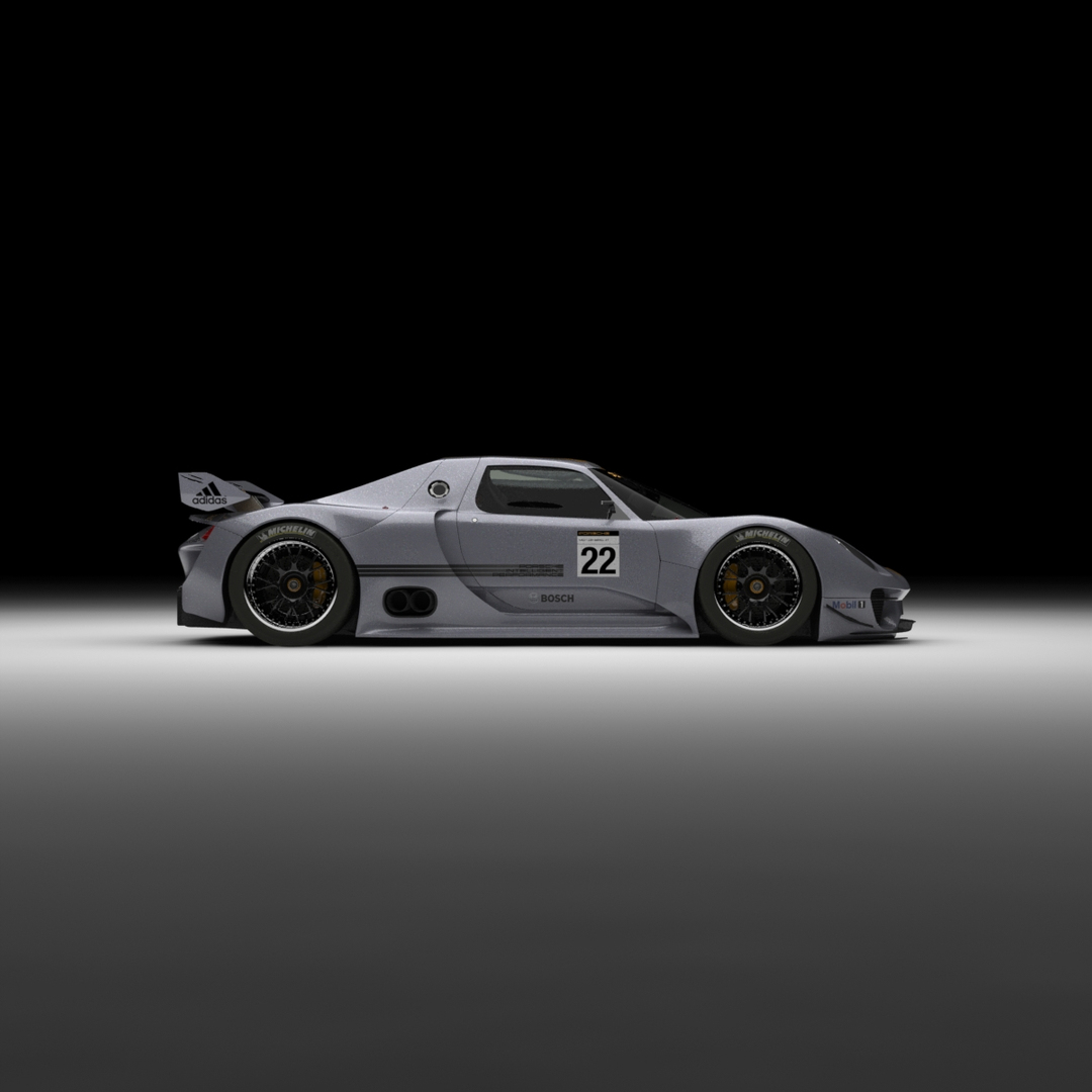 Porsche 918 Rsr 3d Model