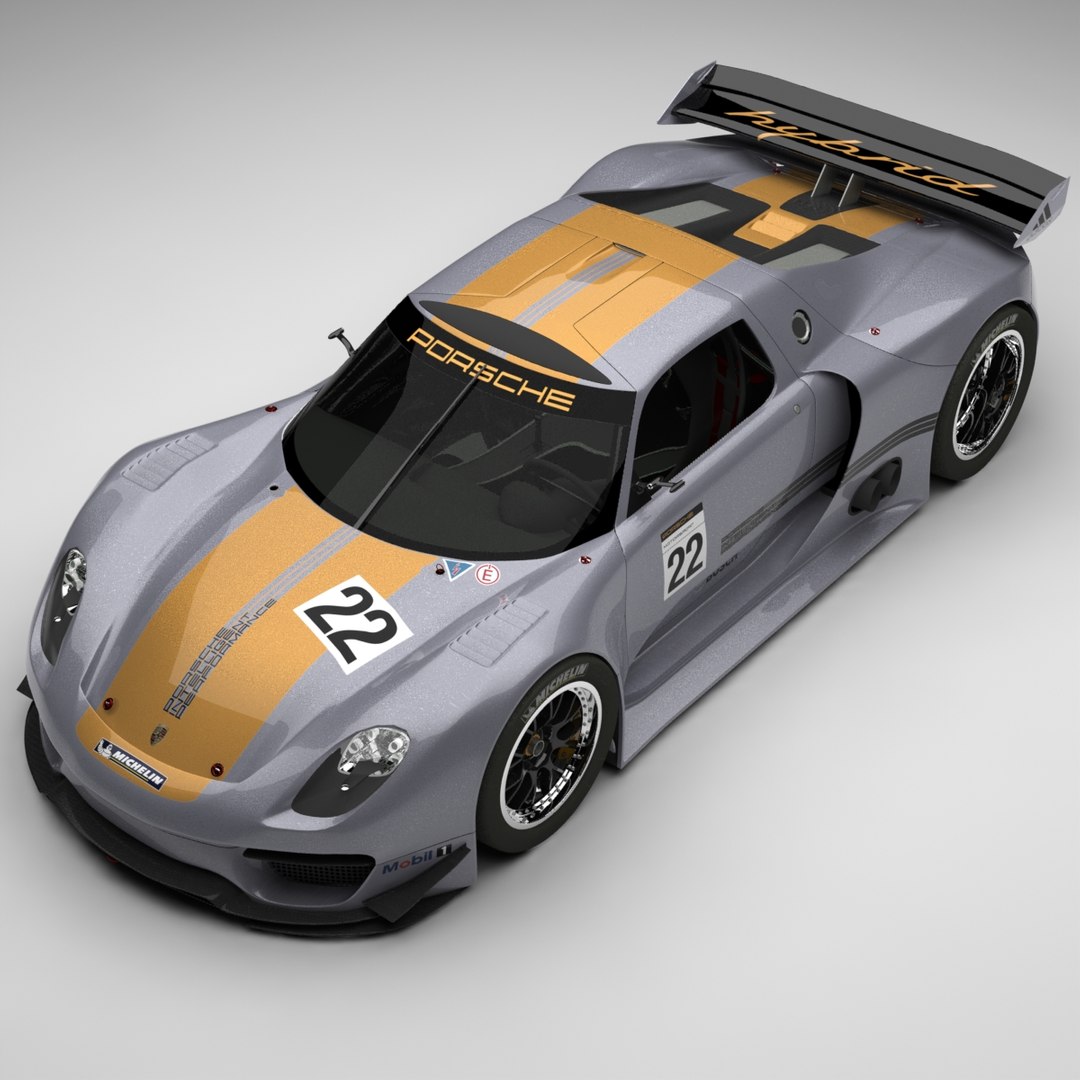 Porsche 918 Rsr 3d Model