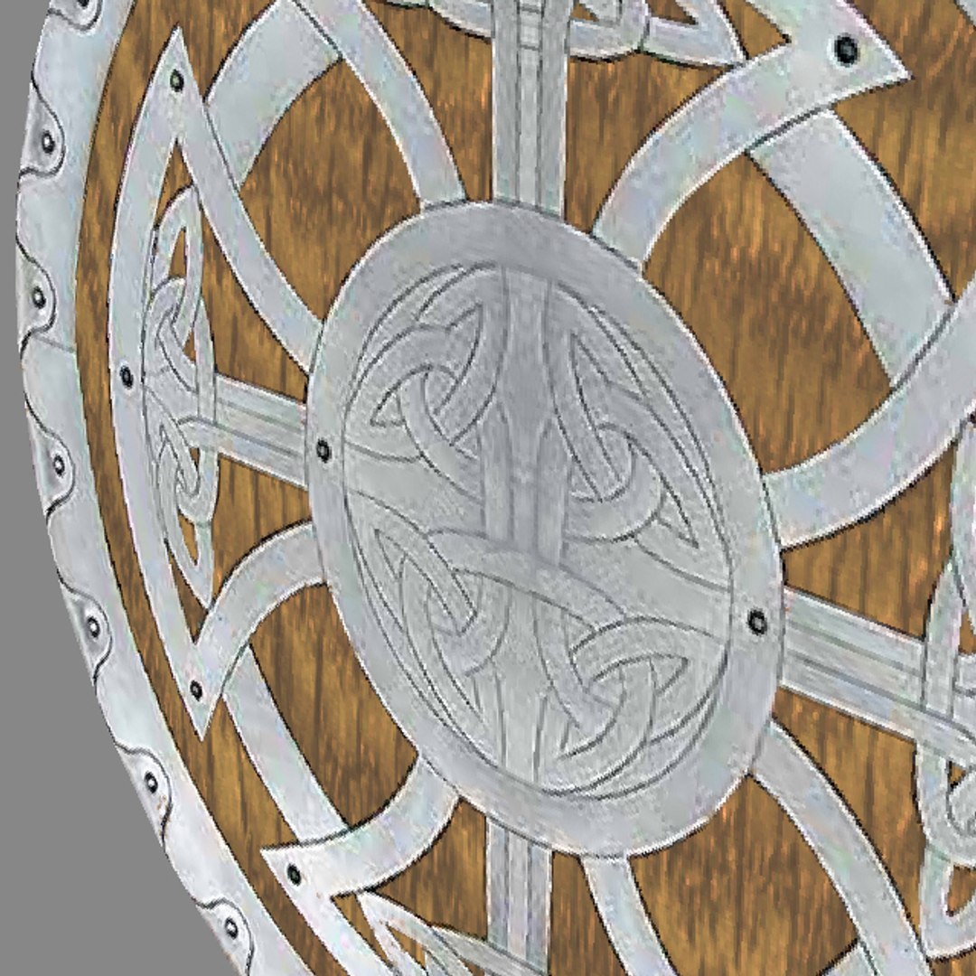 3d celtic shield