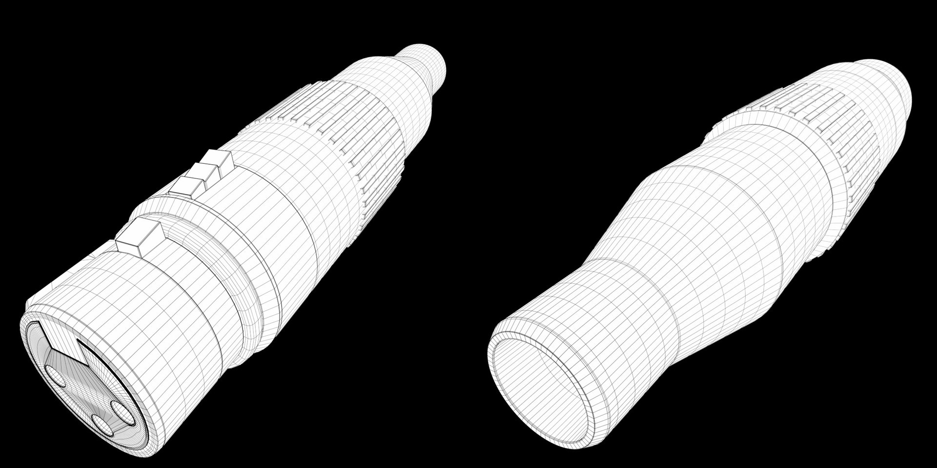 3D model Female XLR audio connector - TurboSquid 1813637