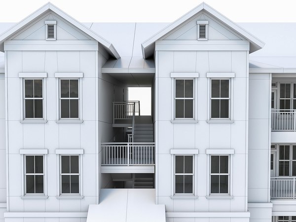 Townhouses Collection 3D model - TurboSquid 1751270