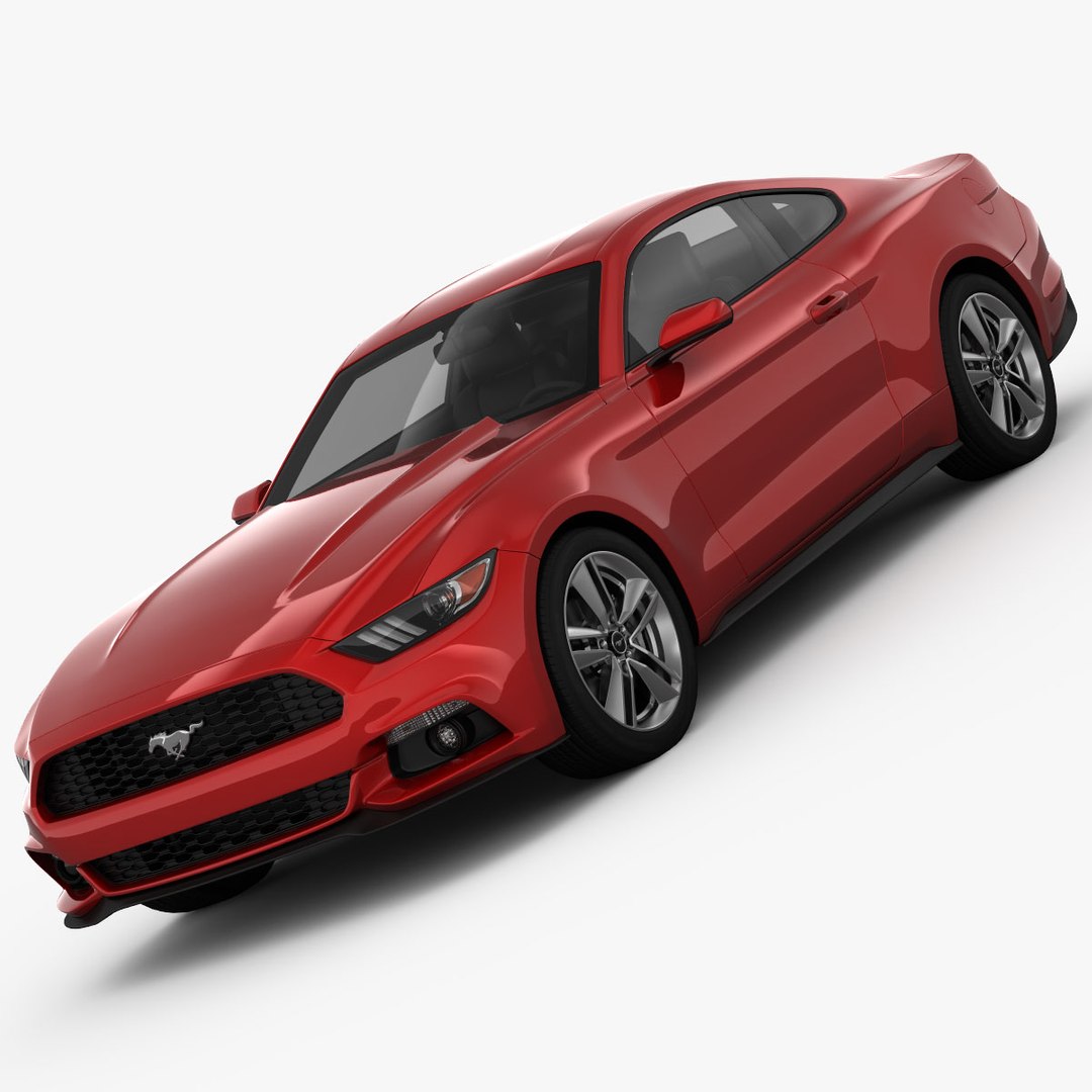 3d model of mustang pony coupe