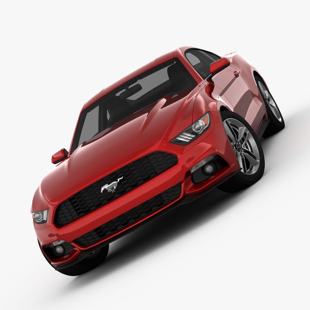 3d Model Of Mustang Pony Coupe