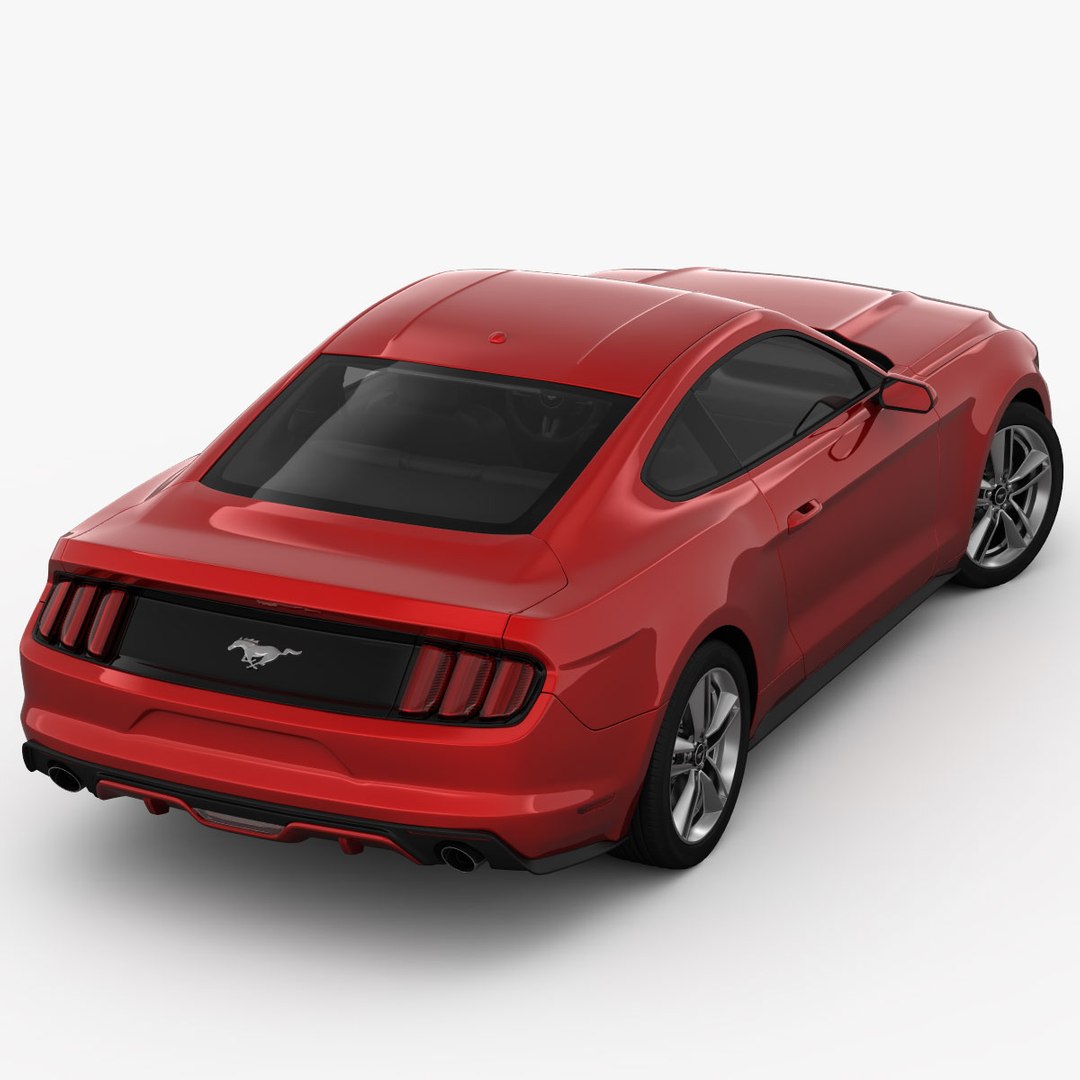 3d Model Of Mustang Pony Coupe