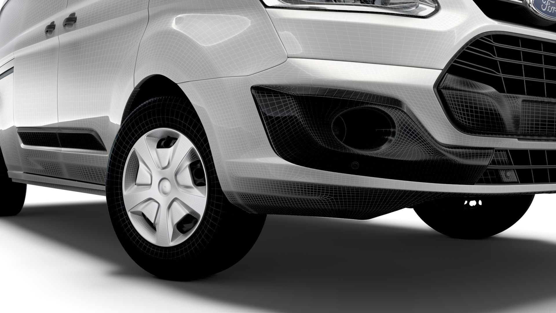 Ford Transit Custom L2H1 2018 3D Model - TurboSquid 2042355