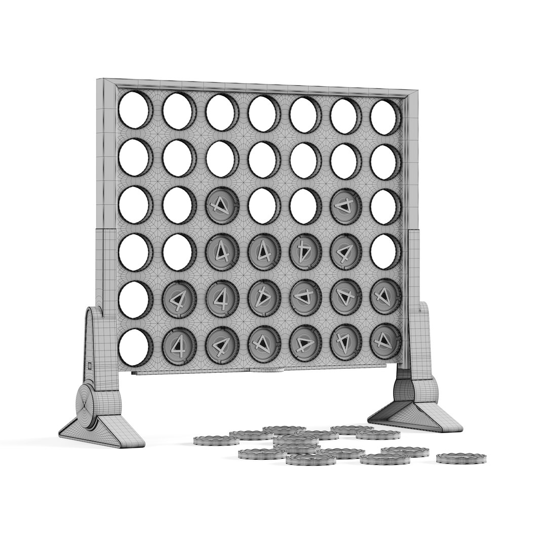 Match Four Token Game 3D - TurboSquid 2166154