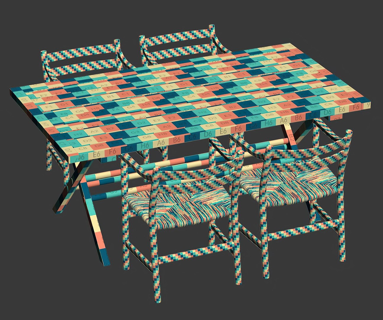 Carl Hansen Furniture Set V13 3D - TurboSquid 1861395