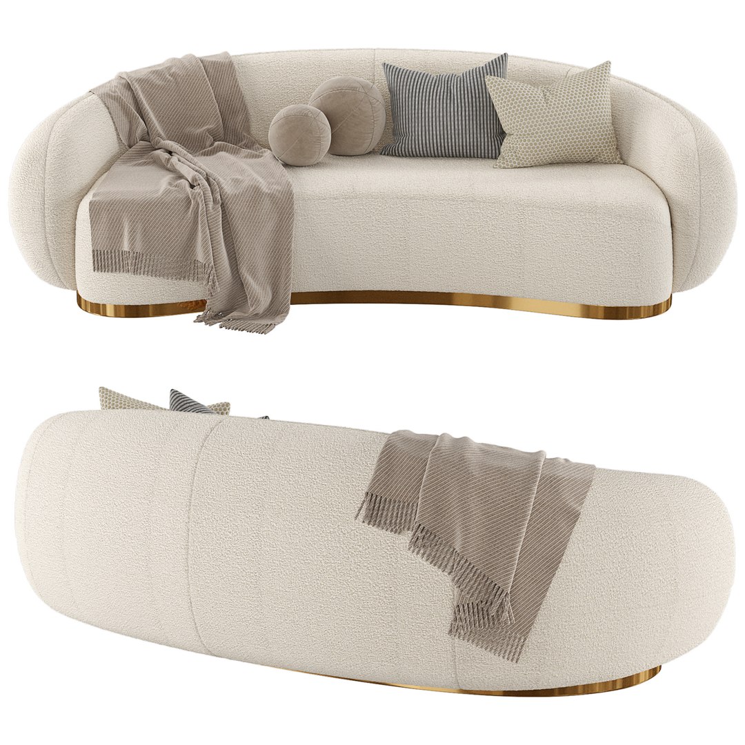 Sofa 3 Seater Siena 3D Model - TurboSquid 2150894