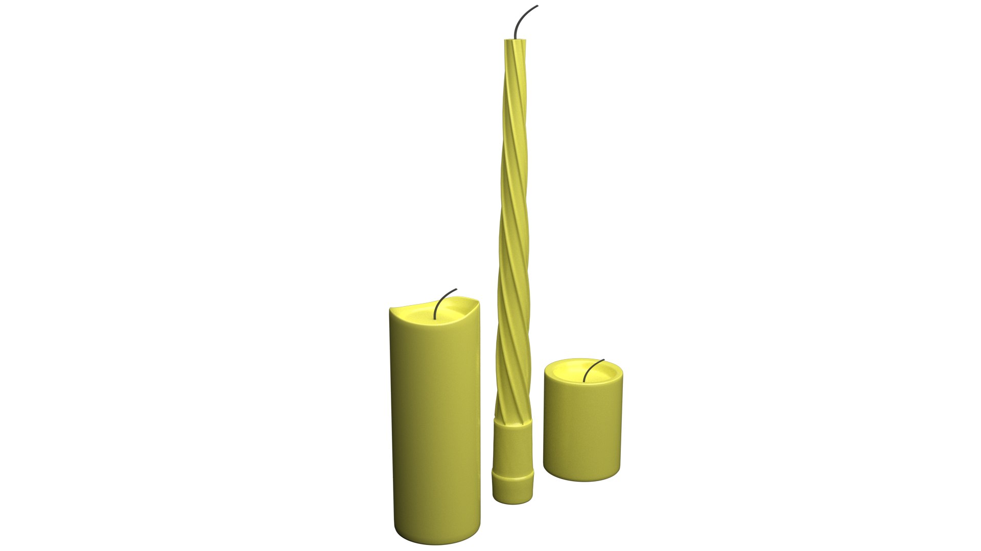 Candle 3D Model - TurboSquid 2169207