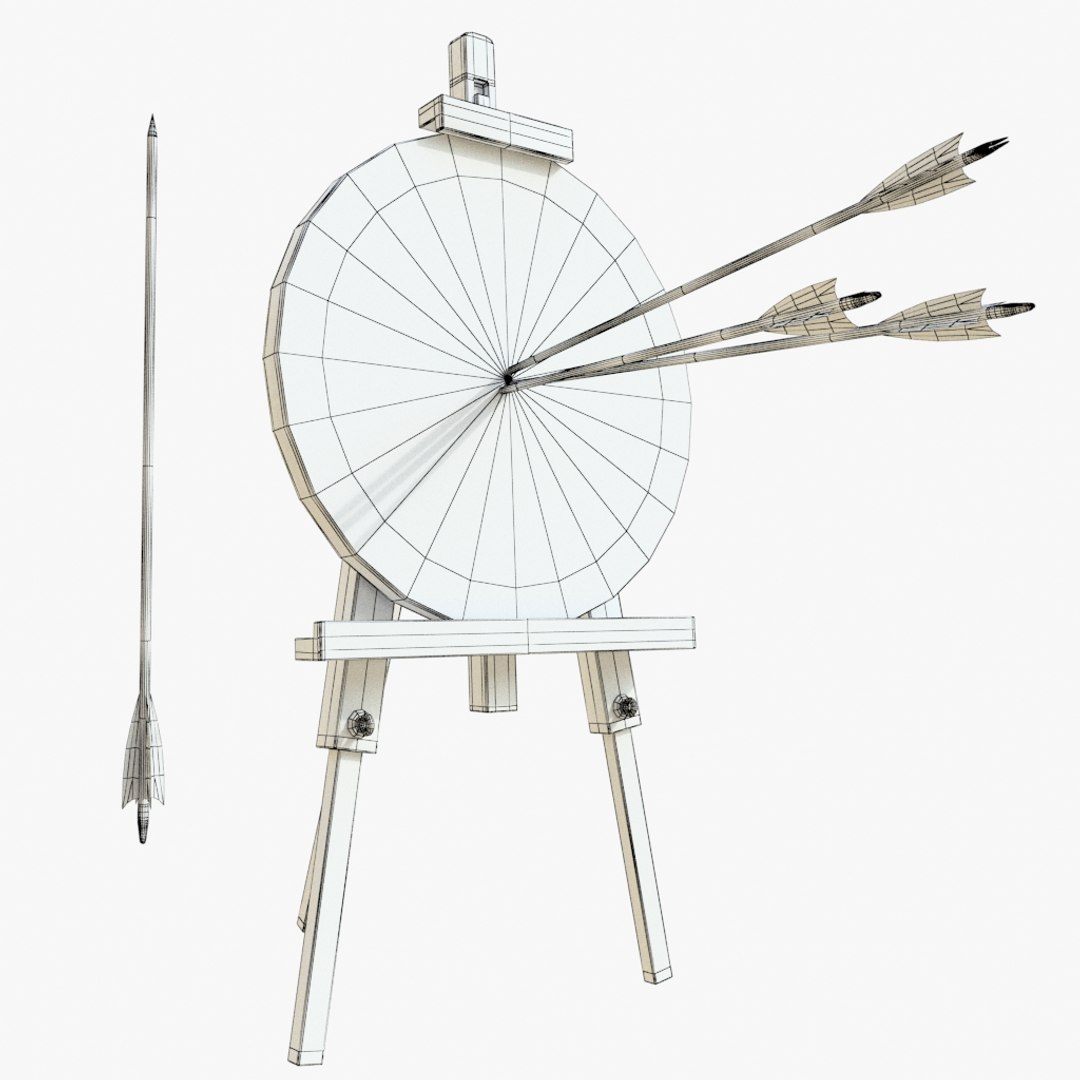 Target Arrows 3d Model
