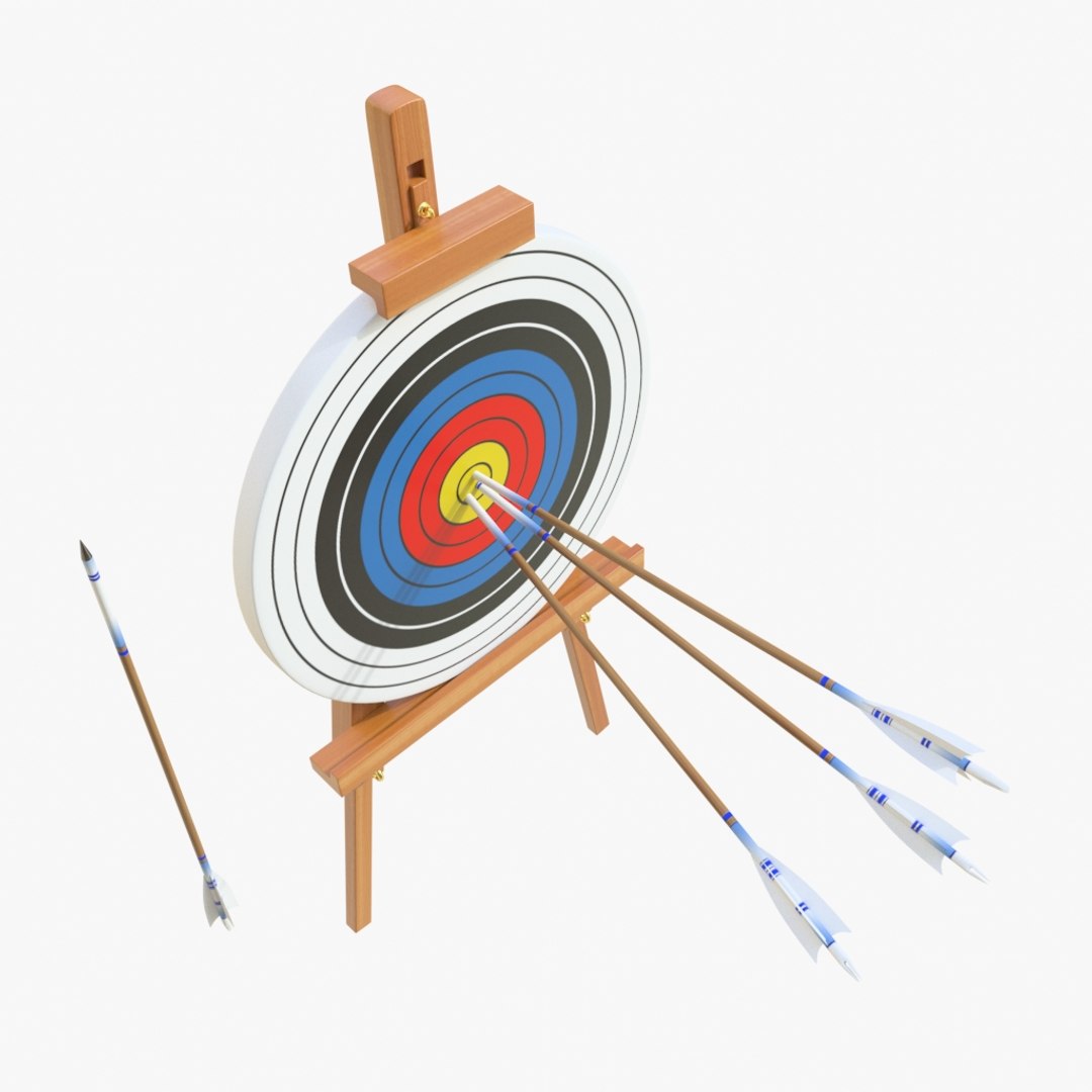 Target Arrows 3d Model