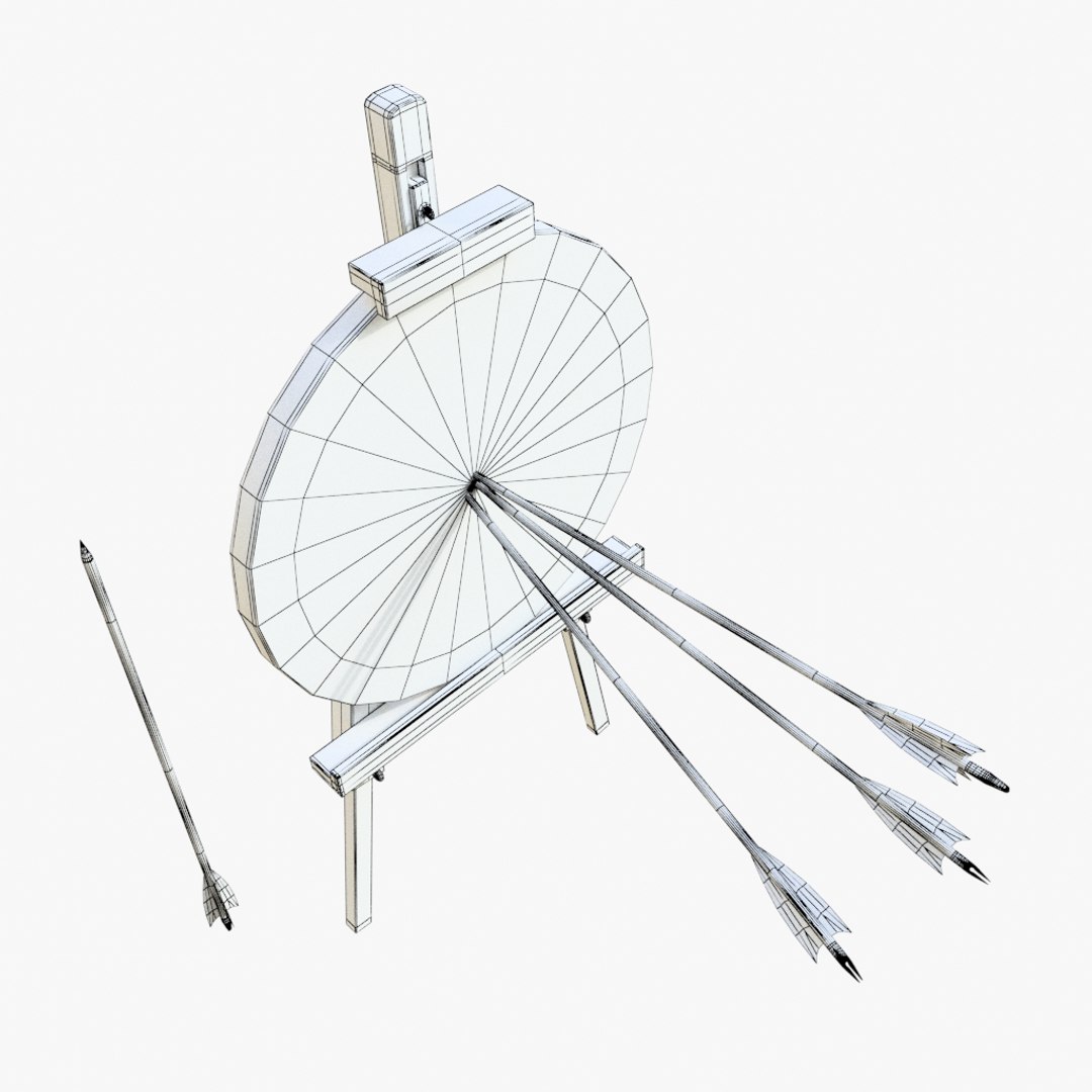 Target Arrows 3d Model