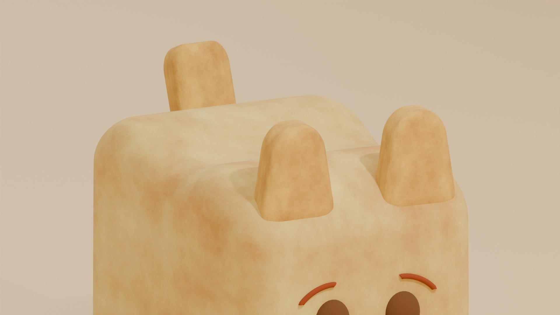 Puppy Bread Cute Stylized Bread Character 3D Model 3D Model ...