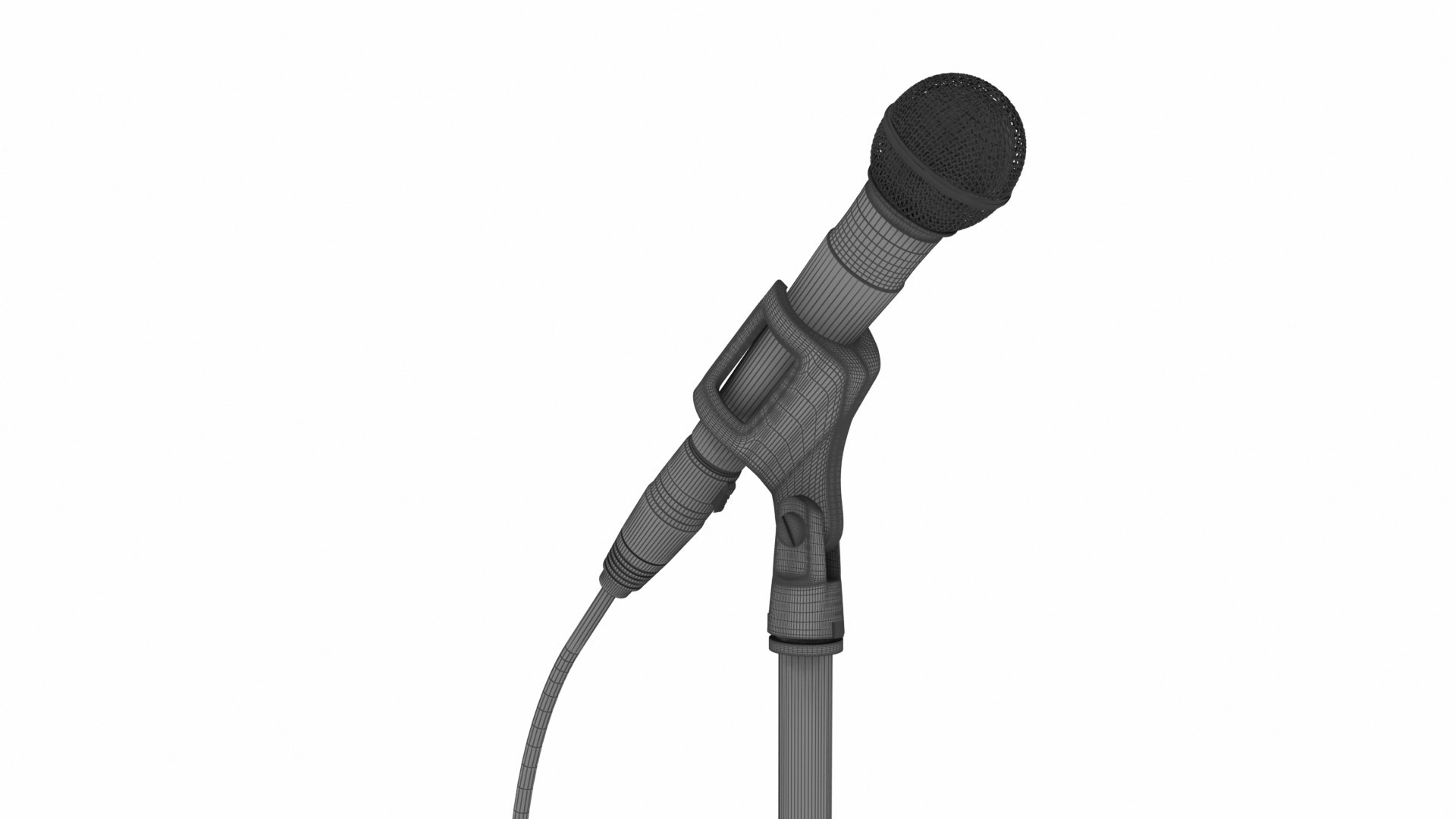 3D Microphone 1 - Stand 1 Model - TurboSquid 1867437