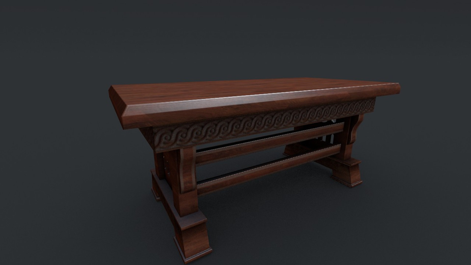 Gothic Table 3d Model