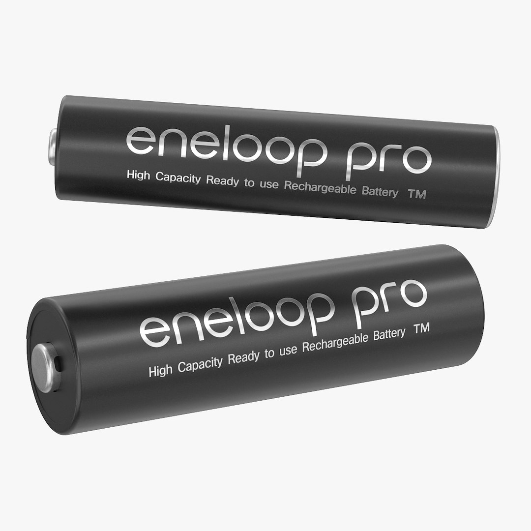 Eneloop Pro Batteries 3D Model - TurboSquid 1952660