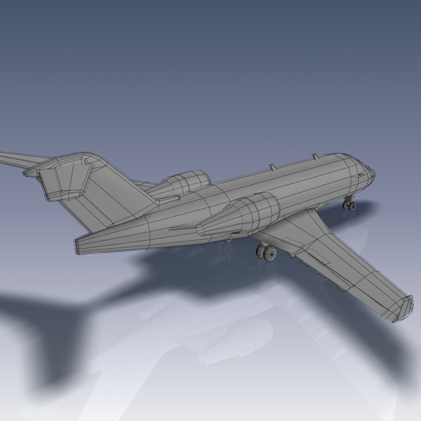 challenger bombardier 3d model