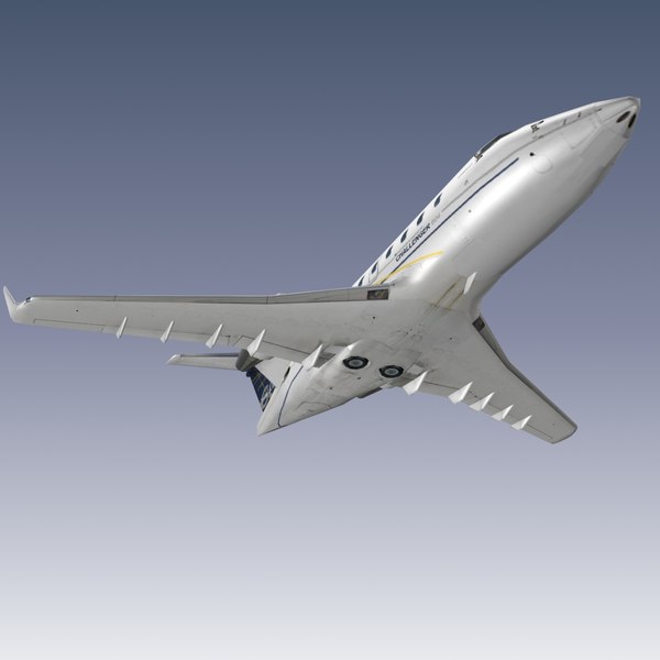 challenger bombardier 3d model