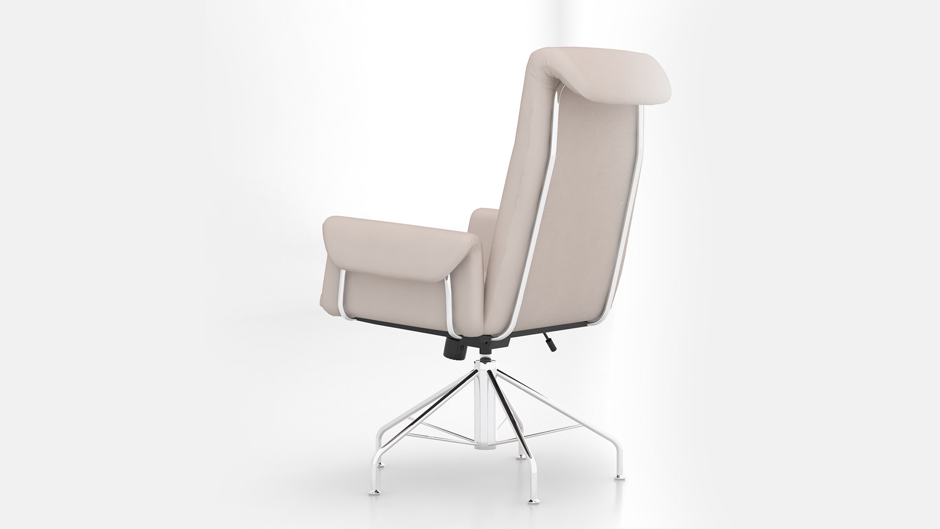 SAVITI BONE VELVET OFFICE CHAIR 3D Model - TurboSquid 2197425