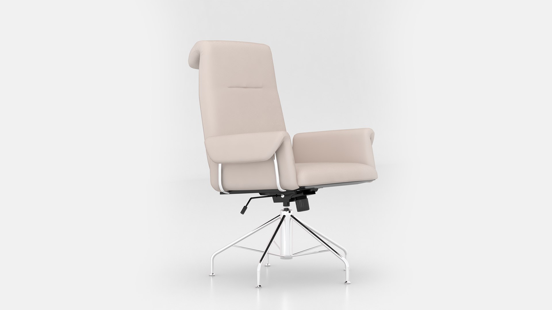 SAVITI BONE VELVET OFFICE CHAIR 3D Model - TurboSquid 2197425