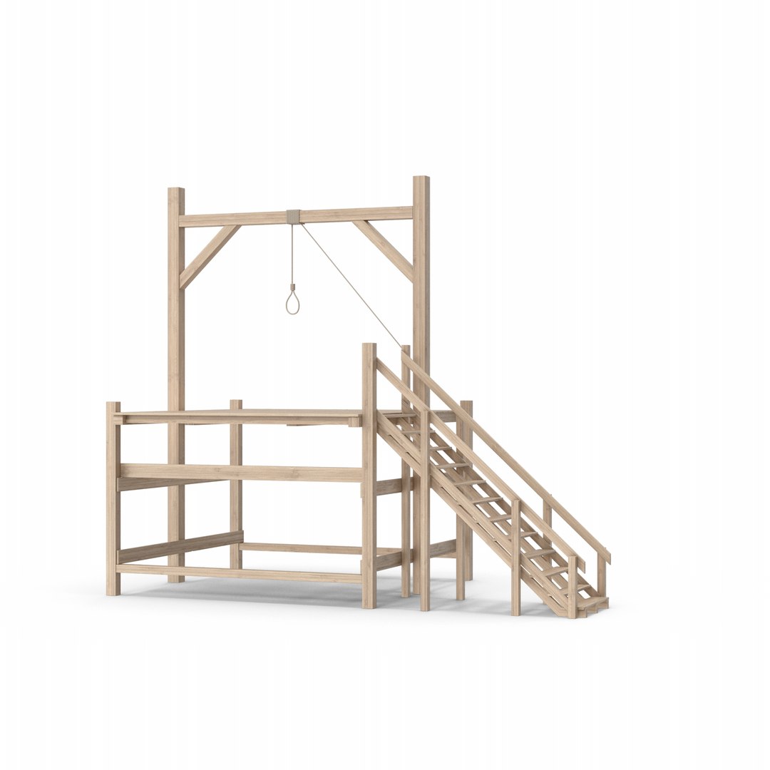 Wild West Gallows 3D Model - TurboSquid 2382884