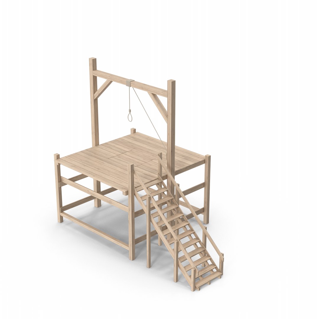 Wild West Gallows 3D Model - TurboSquid 2382884