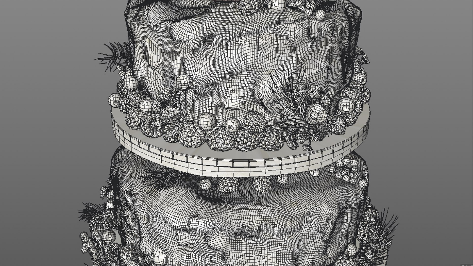 3D Wedding Cake Model - TurboSquid 2383613