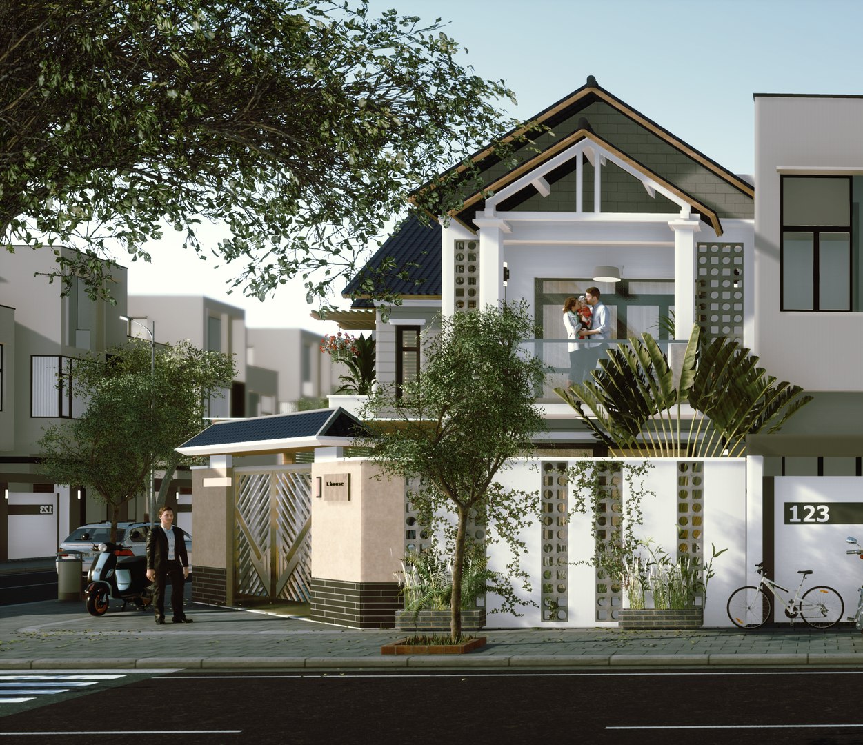 Corner House 3D Model - TurboSquid 1600665