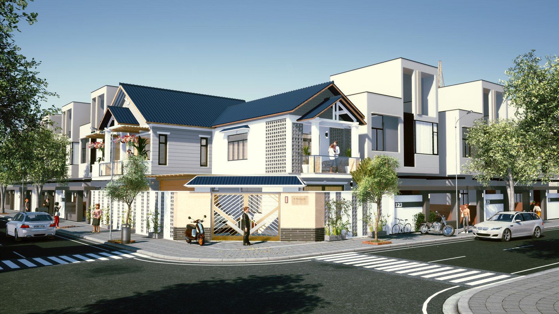Corner House 3D Model - TurboSquid 1600665
