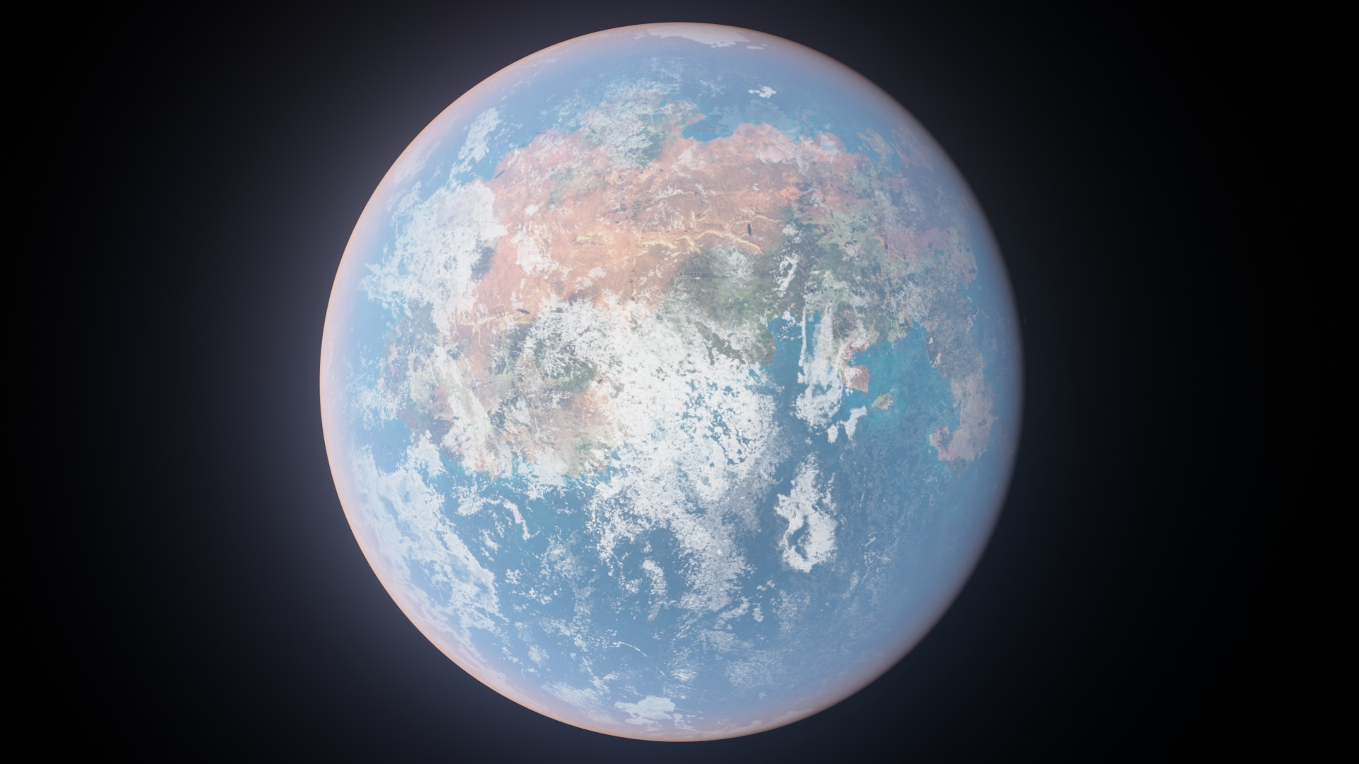 Cold Alien Planet 16K model - TurboSquid 1808408